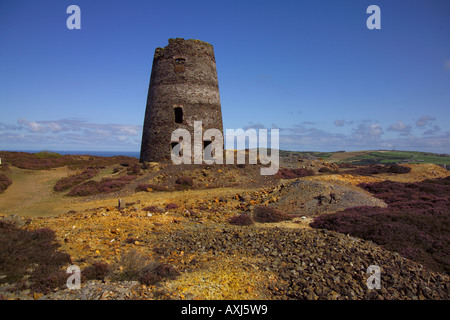 Derelict Windmill Disused Open Cast Copper Mine Parys Mountain Amlwch ...