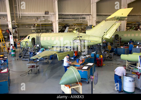 Assembly work at the Beechcraft factory in Wichita Kansas Stock Photo ...