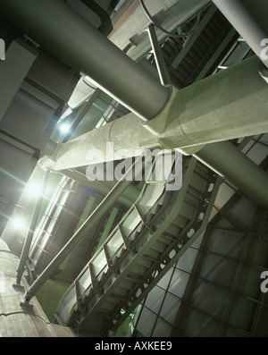 Interior view of Westminster underground Station, London, UK. Shows ...