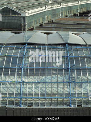 Detail of architecture of London Waterloo train station - abstract ...