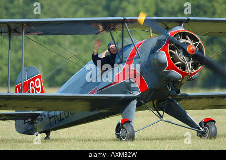 Old 30's German biplane Bucker Bu 133 Jungmeister, French vintage air ...