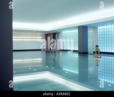 holmes place health club view in pool area toward stairs Stock Photo ...
