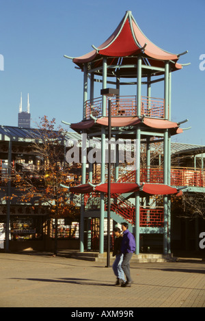 Chinatown Square, Chicago, Illinois Stock Photo - Alamy