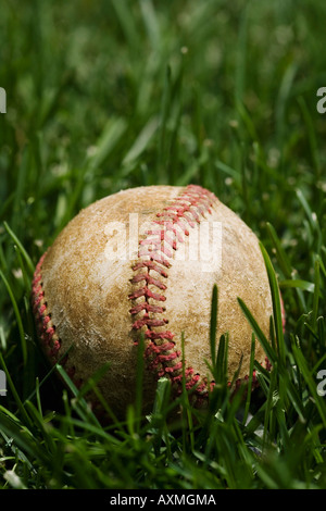 Baseball on grass, (close-up Stock Photo - Alamy