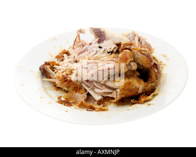 Roast chicken carcass remains Stock Photo - Alamy