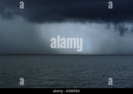 rain squall out at sea Stock Photo - Alamy