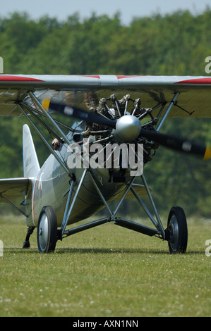 30's old aerobatic plane Dewoitine D27, french vintage air show, La ...