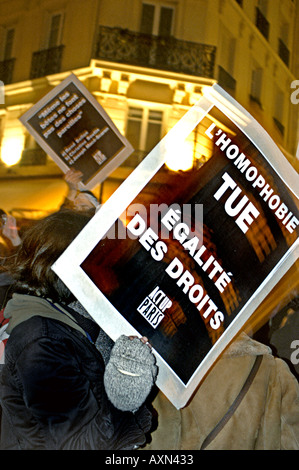 Paris, France - AIDS Activist of Act Up-Paris Giving Public Information ...