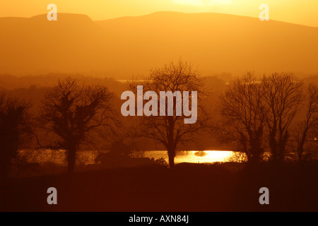 Spectacular Sunset over Lough Erne Stock Photo - Alamy