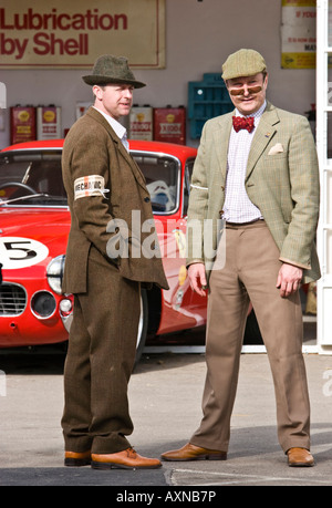 Goodwood Revival 2007 Woad Corner garage. Ferrari 250GT pit stop Stock ...