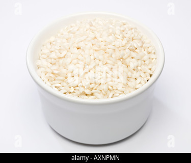 Raw Italian arborio rice for Risotto Stock Photo - Alamy