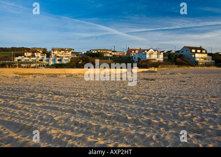 The village of Porth Cornwall UK as seen from the beach Stock Photo - Alamy
