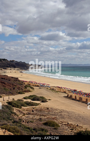 Butihondo Jandia beach Fuerteventura at Canary Islands of Spain Stock ...