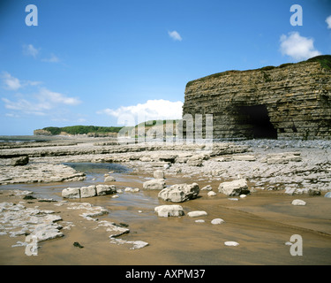 cave tresilian bay llantwit major beach glamorgan heritage coast vale ...