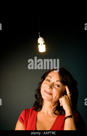 woman had the idea Stock Photo - Alamy