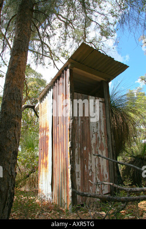 An Australian outback long-drop toilet - also known as a Dunny Stock ...