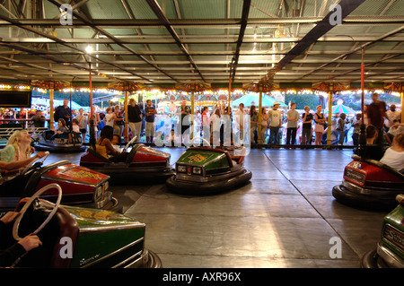 Dodgems or Bumper Cars are a popular fairground ride. Seen here at a ...