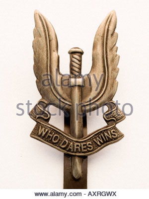 SAS Special Air Service motto Who Dares Wins shield April 1971 Stock ...