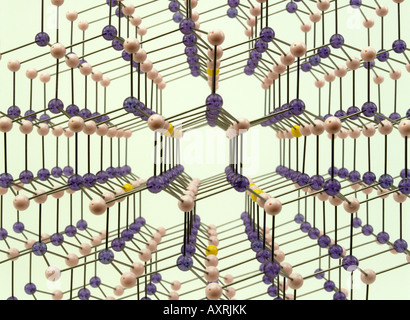 Molecular model gallium arsenide Stock Photo - Alamy