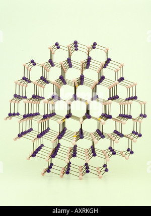 Molecular model gallium arsenide Stock Photo - Alamy