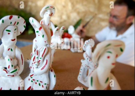 Making Siurell figurines in Majorca Stock Photo - Alamy