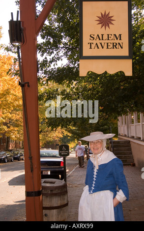 Woman in Colonial Attire at Historic Old Salem, North Carolina. USA ...
