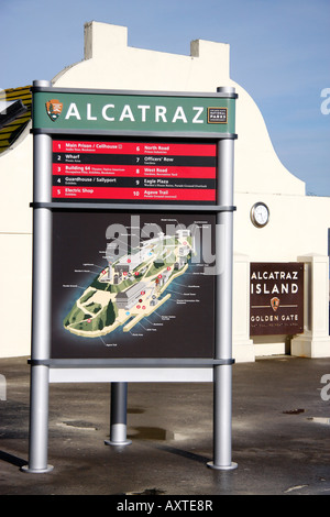 Map of Alcatraz Island, San Francisco Bay Stock Photo - Alamy