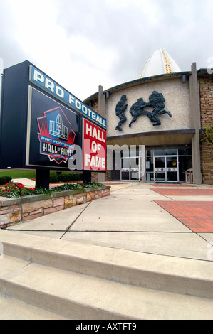 Professional Football Hall of Fame located in Canton Ohio Stock Photo ...