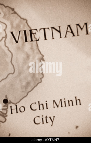 Map of Vietnam Stock Photo - Alamy