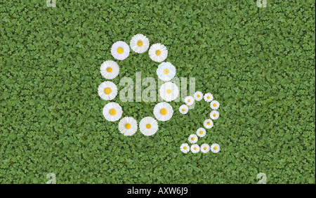 Chemical formula of Oxygen written with flowers Stock Photo - Alamy