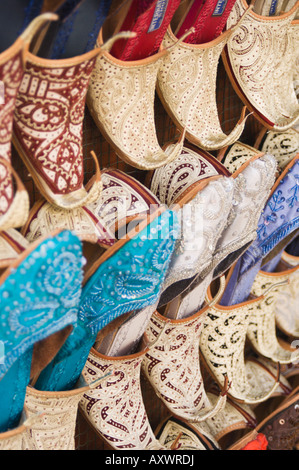 Curly toed slippers for sale in Bur Dubai Souk, Dubai, United Arab ...