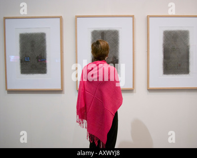 Tim Davies, welsh artist, with his exhibition "Cadet" at Aberystwyth ...