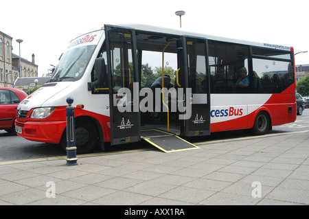 Low floor easy access bus Dewsbury England Stock Photo - Alamy