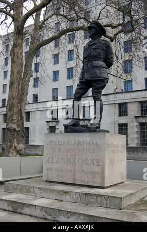 Statue of Field Marshall Alan Brooke on Whitehall London England UK ...