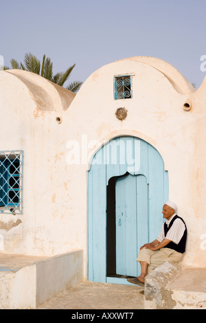 Typical old Houses of Djerba. Region of Mahboubine.Tunisia Stock Photo ...