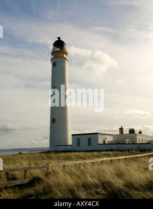 lighthouse at Barns Ness south of Dunbar, Scotland, UK Stock Photo - Alamy