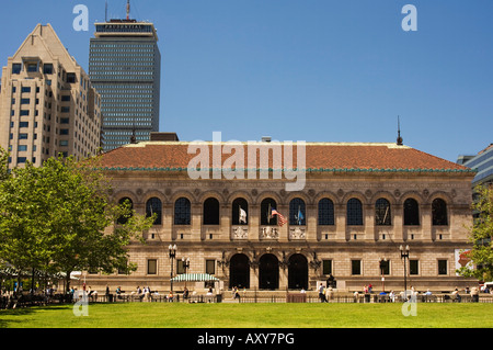 Boston Massachusetts,Copley Square,Boston Public Central Library man ...