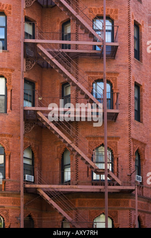 fire escape, Boston, Massachusetts, USA, North America Stock Photo - Alamy