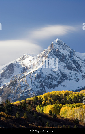 Mountain Peak with Fall Colors Dallas Divide Colorado Stock Photo - Alamy