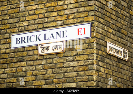 Brick Lane Street Sign Stock Photo - Alamy
