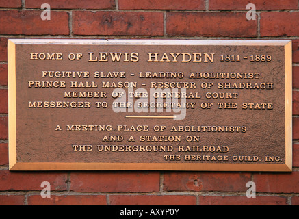 Lewis and Harriet Hayden house Stock Photo - Alamy