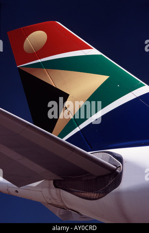 south african airlines saa graphic and colourful logo jumbo tailplanes ...