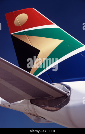 south african airlines saa graphic and colourful logo jumbo tailplanes ...
