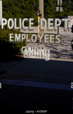 Police Department Employee Entrance Stock Photo - Alamy