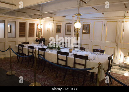 Portsmouth, HMS Warrior, Officers' Wardroom Hampshire England UK ...