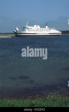 The ferry Apollo arrives at St Barbe at the north end of Newfoundland ...