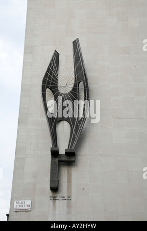 Barbara Hepworth John Lewis sculpture winged figure 1963 Stock Photo ...