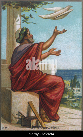 THE FIRST FLYING DEVICE a model dove was made from wood by Archytas of ...