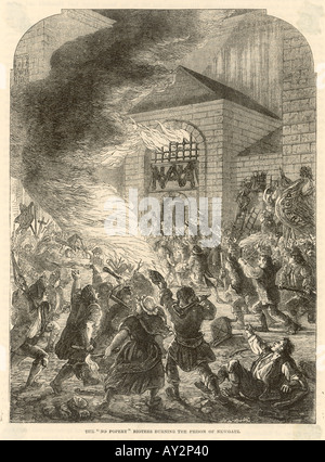 The Gordon Riots 1780 Stock Photo - Alamy