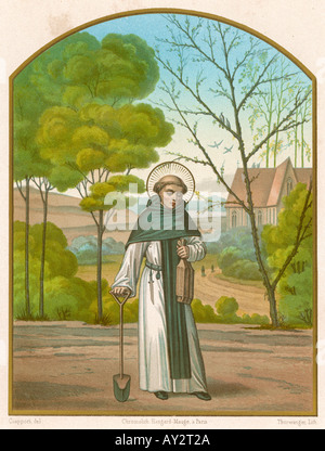 The Patron Saint Of Gardeners Saint Fiacre Stock Photo - Alamy